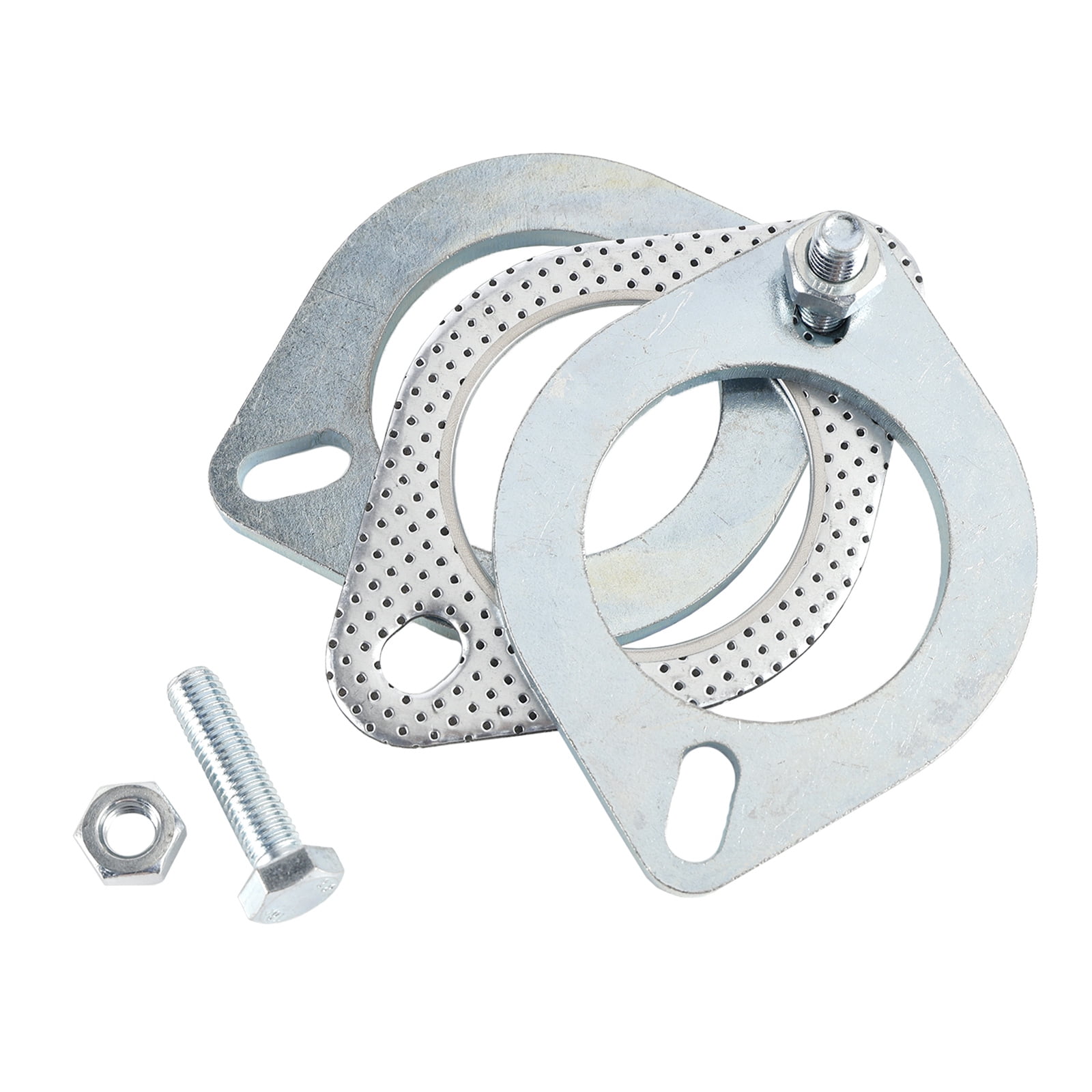 2 Steel Flanges 2.5" Inch 64mm For Pipe Exhaust Repair Joint Flange ...