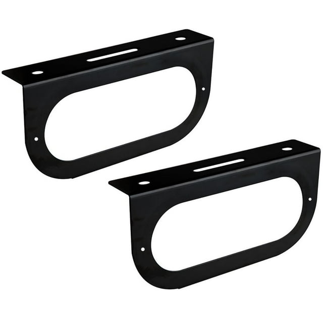 RAParts (2) Steel Mounting Brackets / Fits 6" Oval LED Brake Stop Turn ...