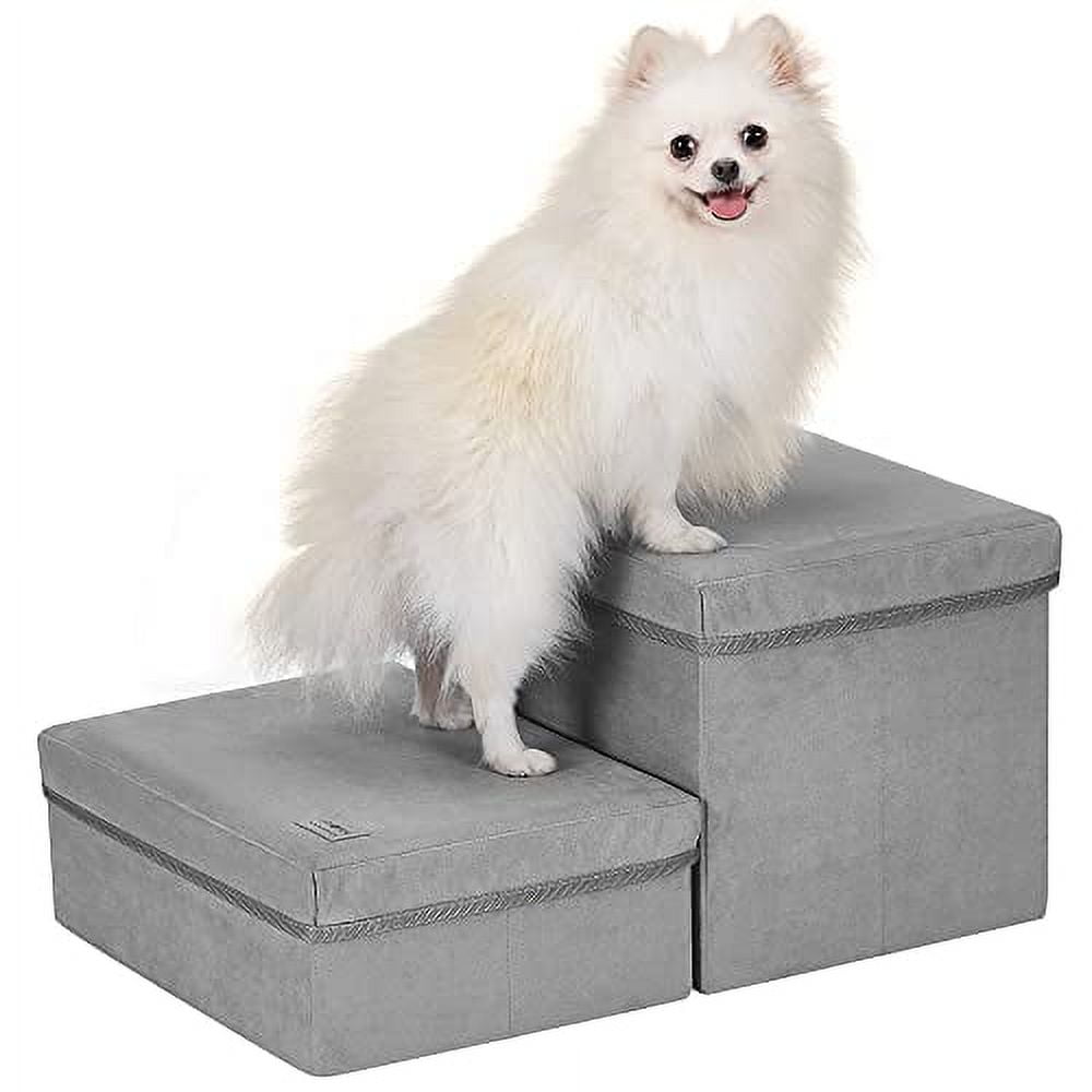 2-Step Extra Wide Foldable Pet Steps with Storage - Walmart.com