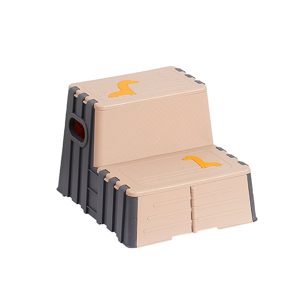 2-Step Folding Step Stool Collapsible Step Stool Ladder Child Kitchen ...