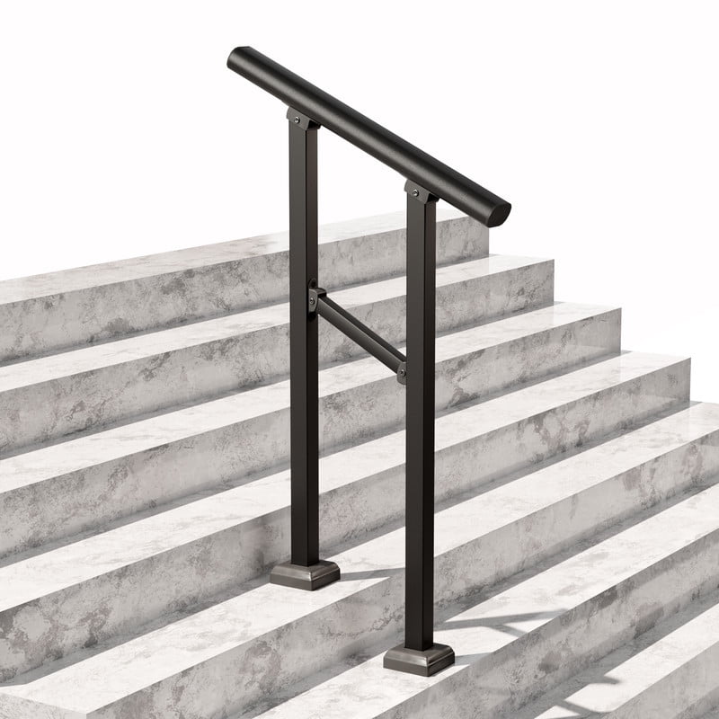 2 Step Hand Rails for Outdoor Steps,Porch Railing for Stairs Fits 1 or ...