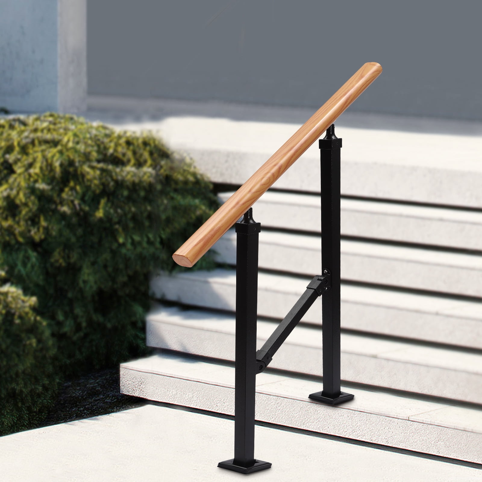 2-Step Handrail Carbon Steel, Stainless Steel 2-Step Handrail Log Color ...