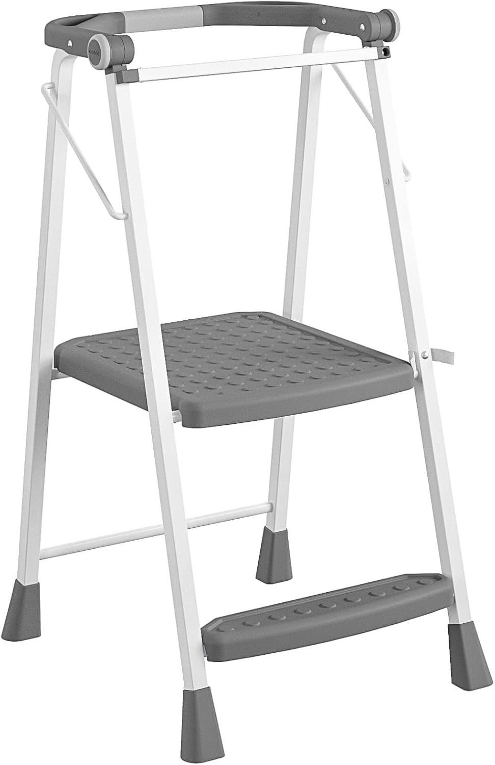 2-Step Kitchen Stepper™ Adult Folding Step Stool, Kids Folding (Steel ...