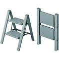 2 Step Ladder,Aluminum Lightweight Folding 2 Step Stool with Anti-Slip ...