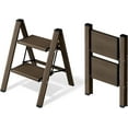 2 Step Ladder, Folding Step Stool for ,Step Ladder with Wide Anti-Slip ...
