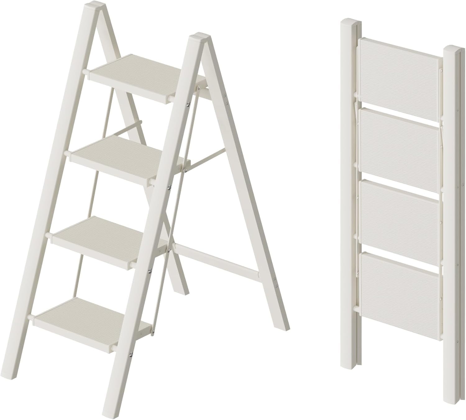 2 Step Ladder, Lightweight Portable 2 Step Stool with Anti-Slip Wide ...