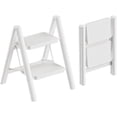 2 Step Ladder Portable Folding Step Stool with Anti-Slip Pedal ...