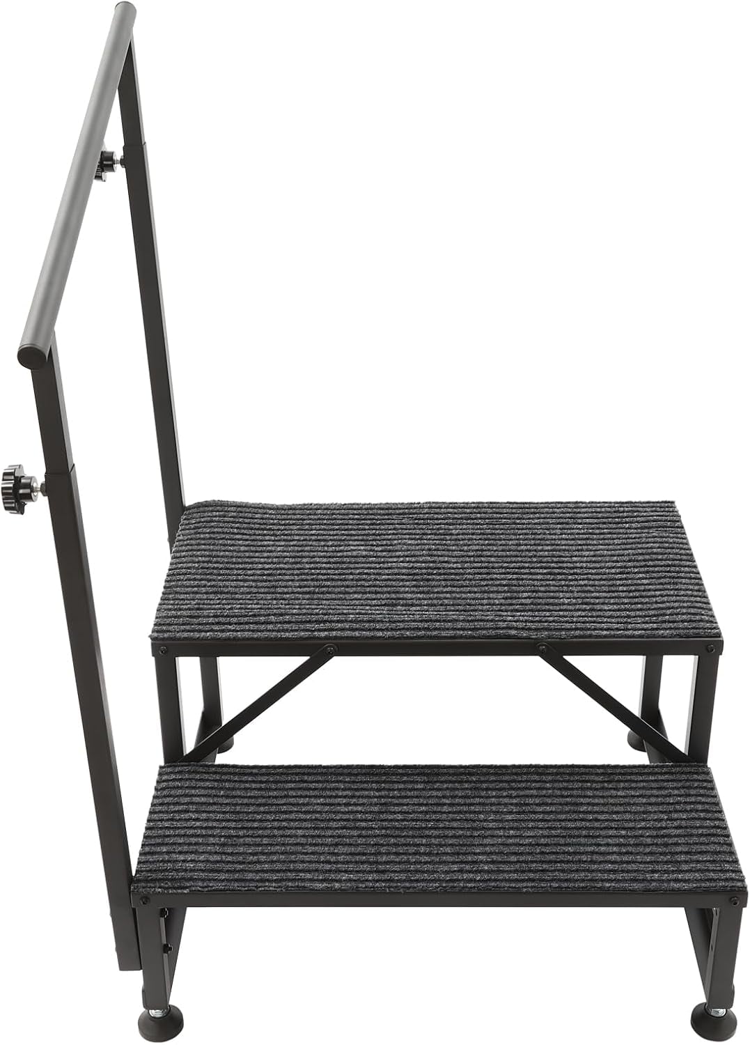 2 Step Ladder, RV Stairs Outdoor with Anti-Slip Soft Cushions, Steel ...