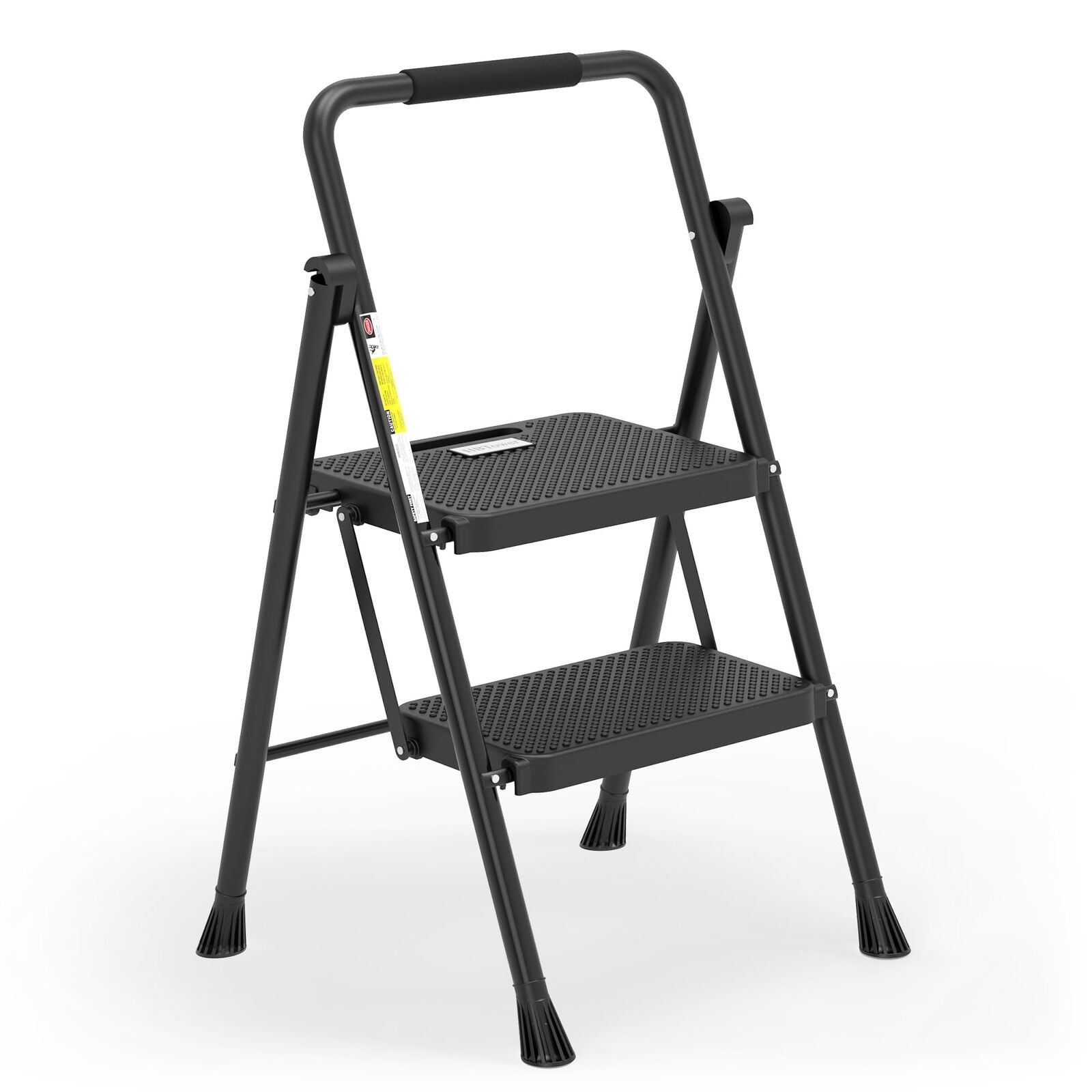 2 Step Ladder, Step Stool Foldable, 800lbs Portable Ladder with Wide ...