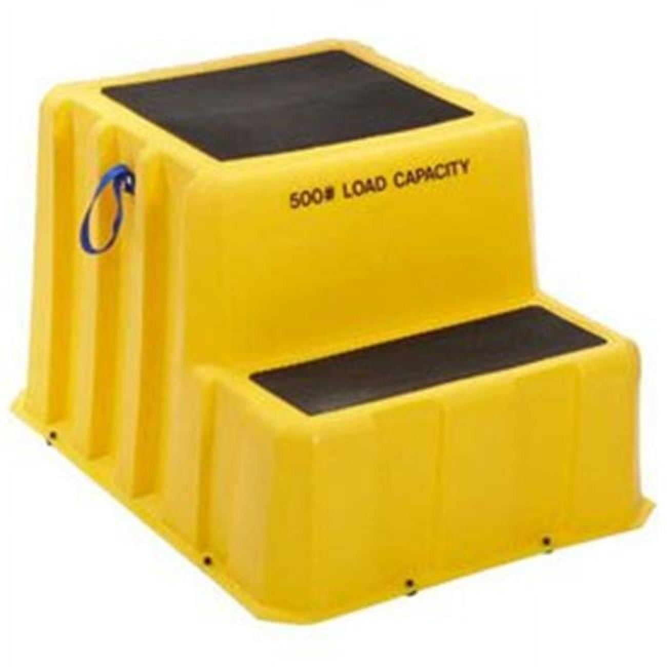 2 Step Nestable Plastic Step Stand - Yellow, 26 x 33 x 20 in. - Walmart.com