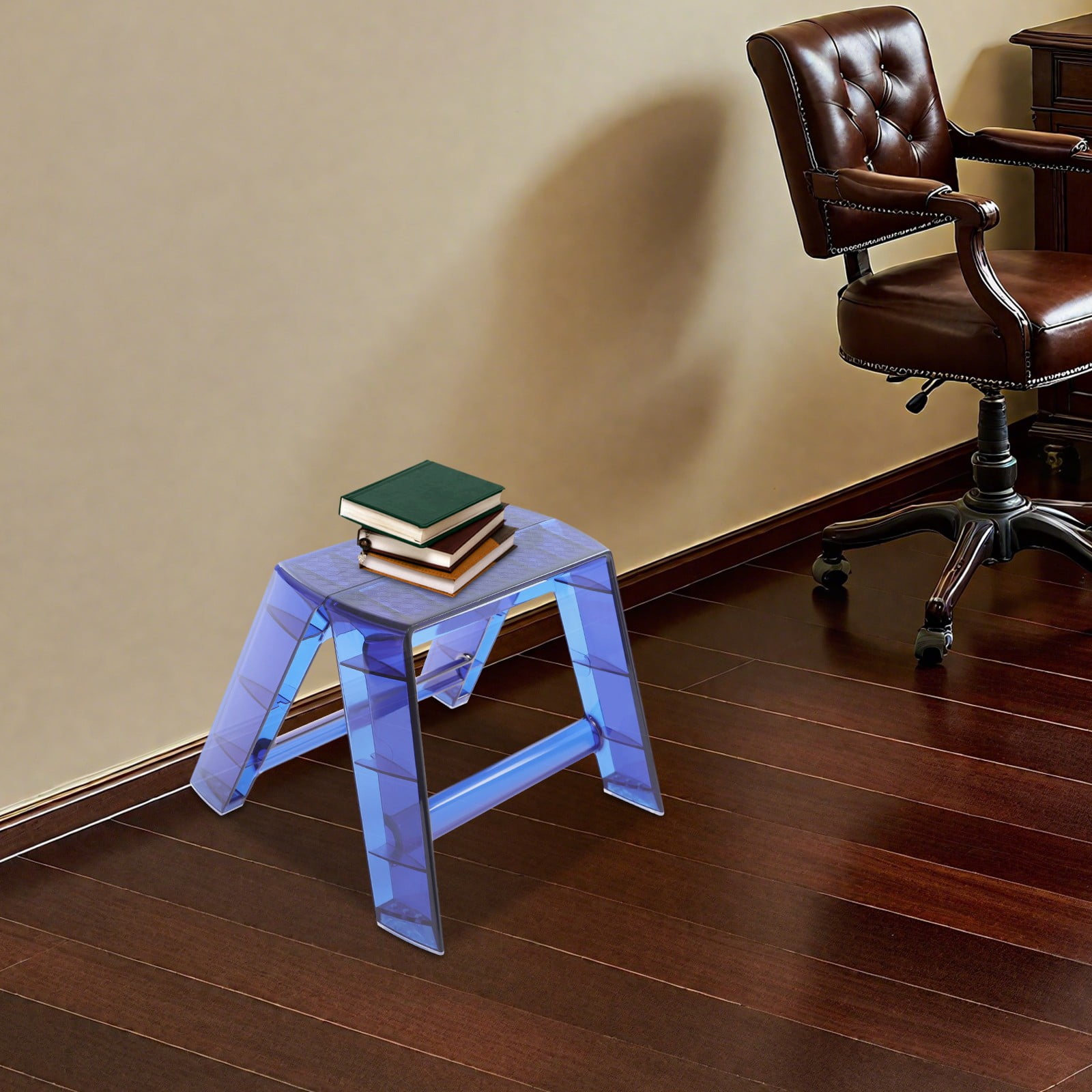 2 Step Portable Folding Step Stool with Anti-Slip Pedals, Step Ladder ...
