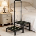 2 Step Stool with Handle, Heavy Duty Step Stool for Adults, Adjustable ...