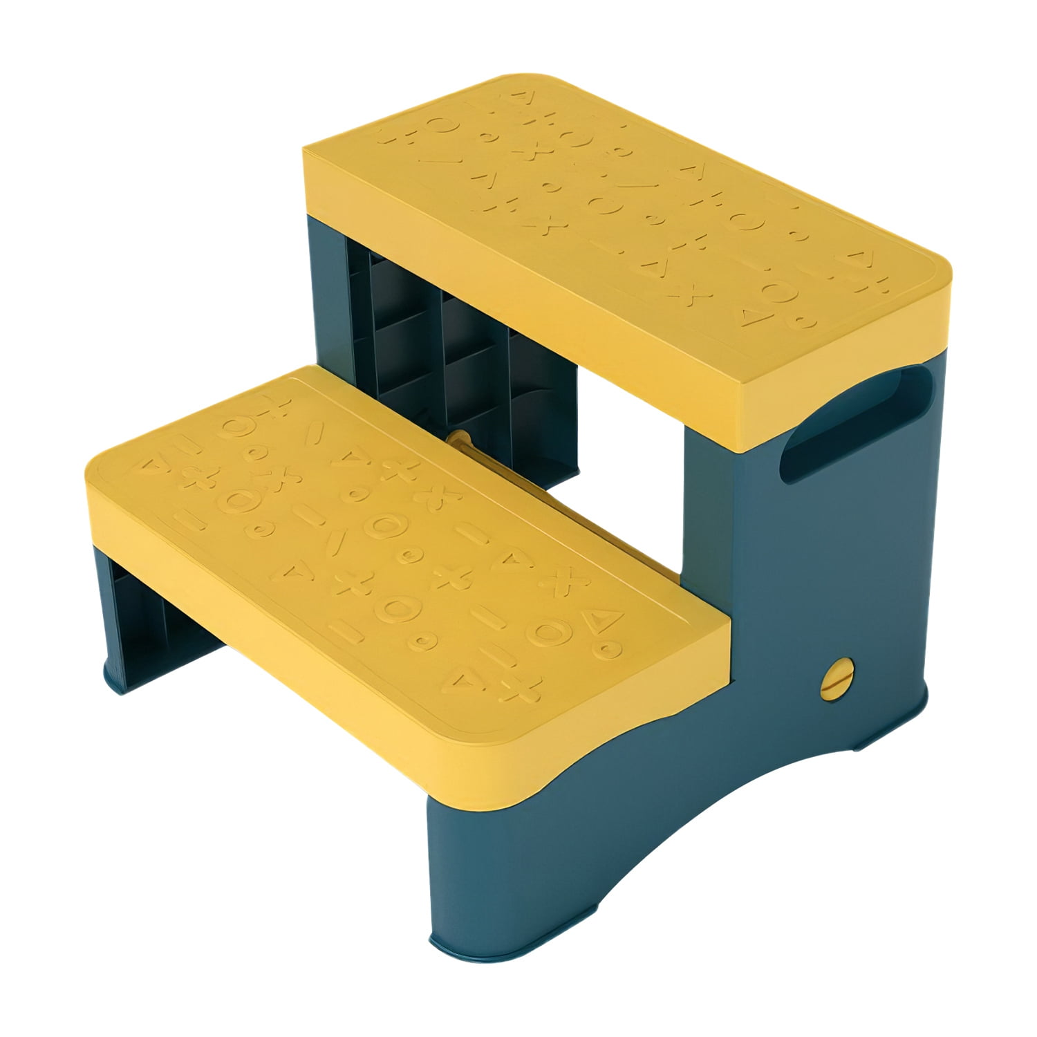 2 Step Stool for Kids, TeqHome Anti-Slip Sturdy Plastic Toddler Two ...
