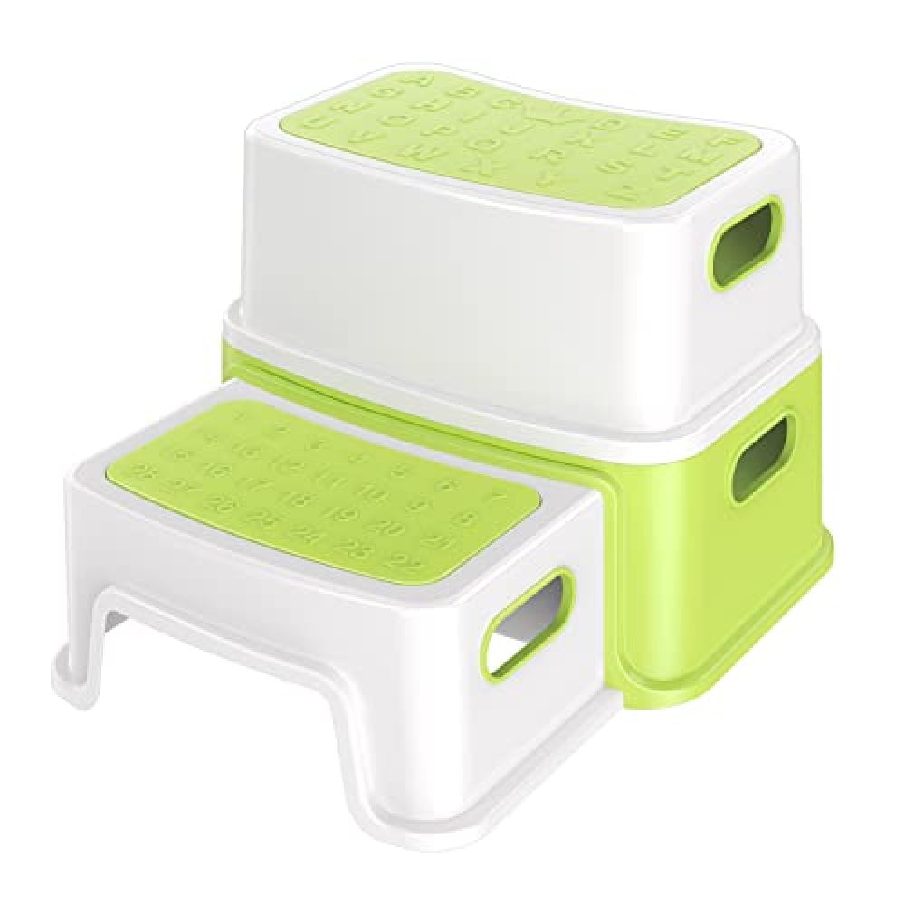 2 Step Stool for Kids, Anti-Slip Bathroom Step Stool Potty Stool for ...