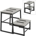 2 Step Stools for Adults & Kids, Heavy Duty 2-in-1 Stepping Stools ...