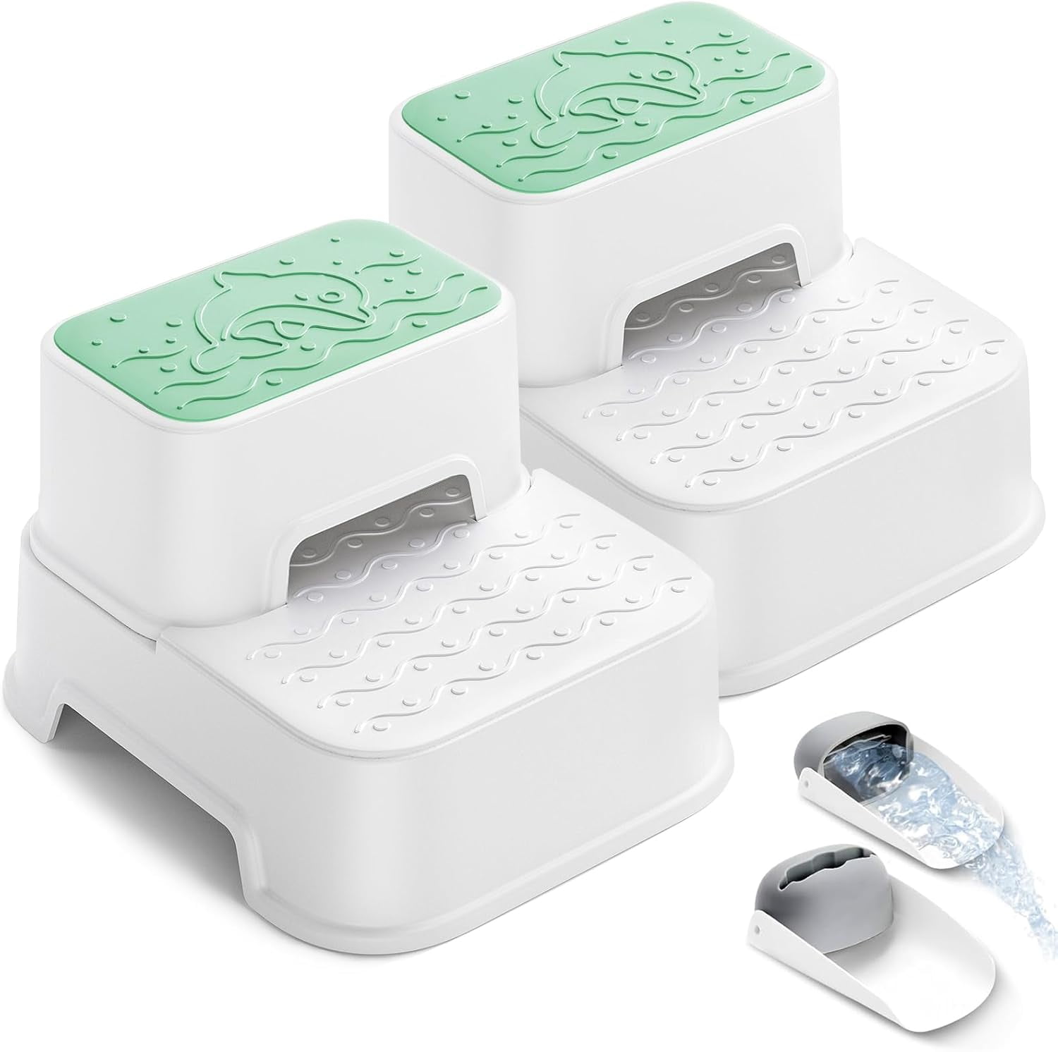 2 Step Stools for Kids - Double up Toddlers Stool Multifunctional ...