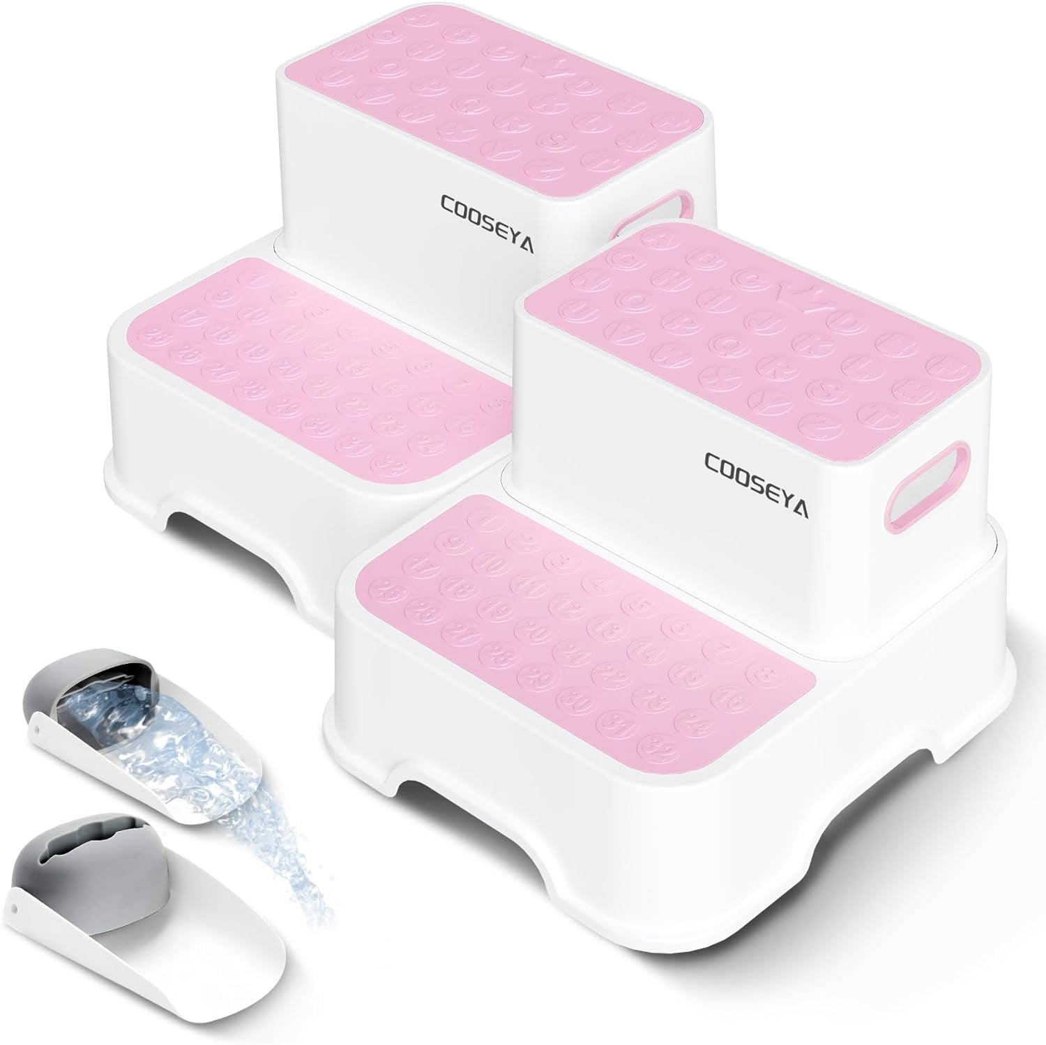 2 Step Stools for Kids,Toddler Step Stool for Bathroom Sink,No-Slip ...