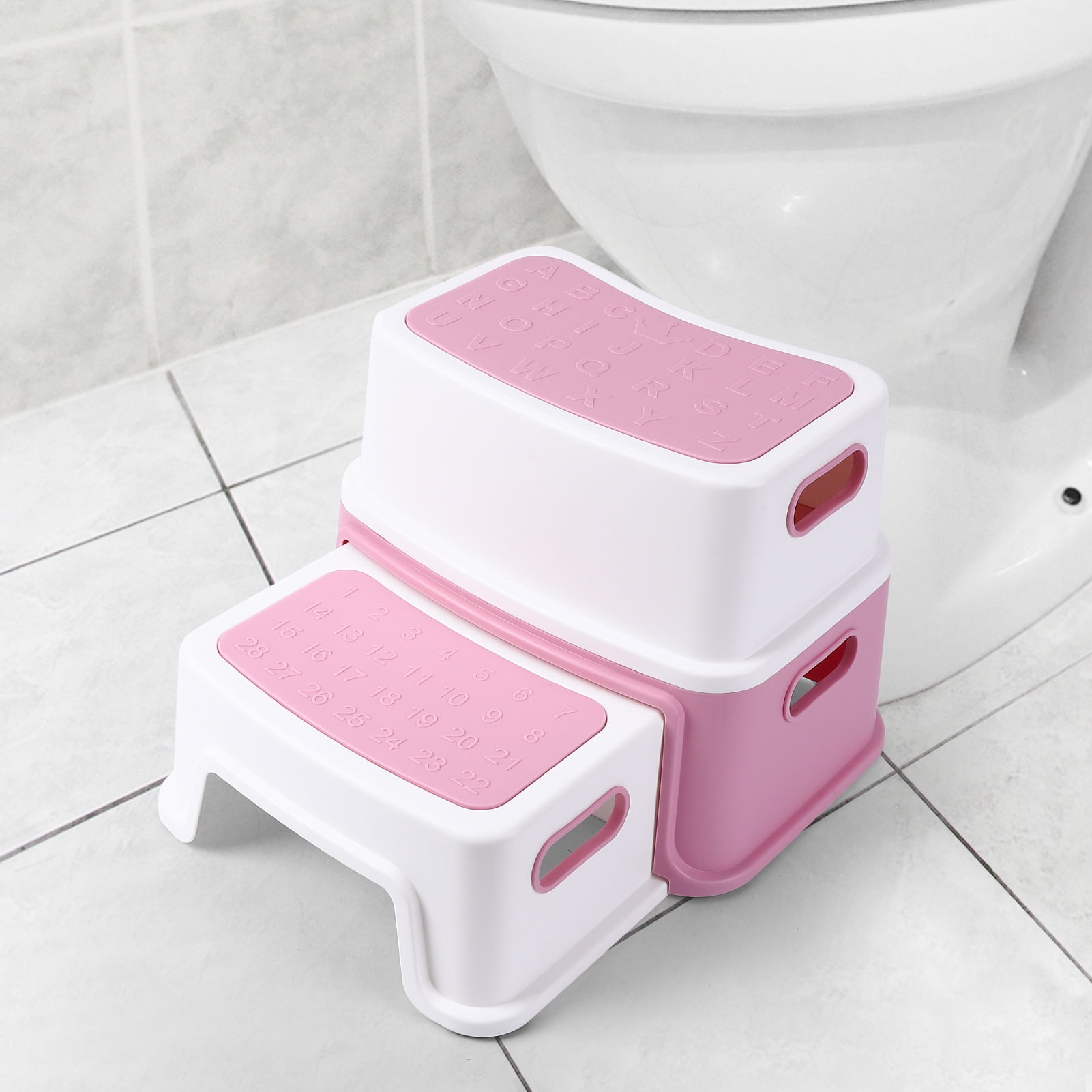 2 Step Stools for Kids, Toddler Step Stool for Toilet Potty Training ...