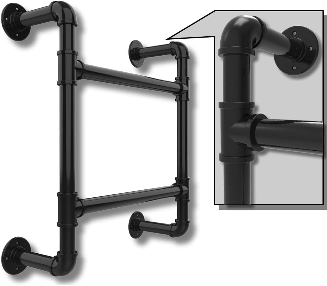 2-Step Wall-Mounted Ladder/Integrated 2-Rung Ladder Window Well Egress ...