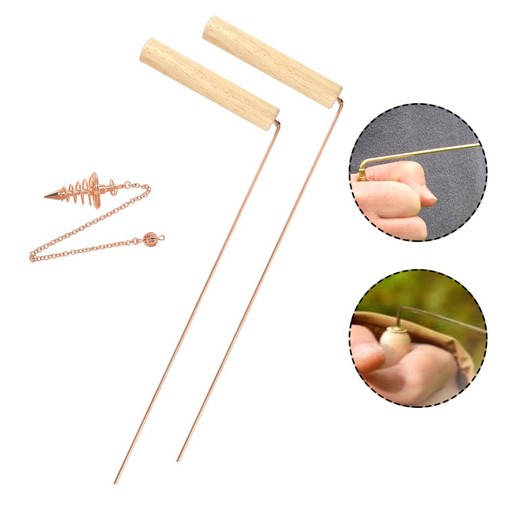 2 Sticks Detector Rod Copper Probe For Water Treasure Finding Metal Probing Tool - Walmart.com