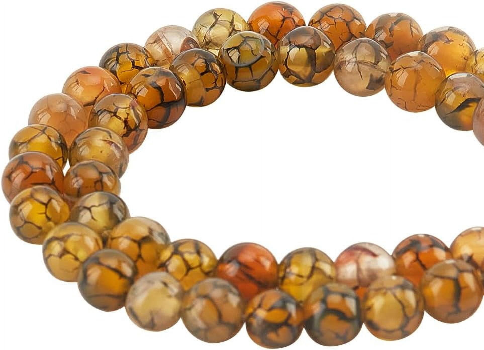2 Strands 128 Pcs Natural Stone Beads Olive Natural Dragon Veins Agate ...
