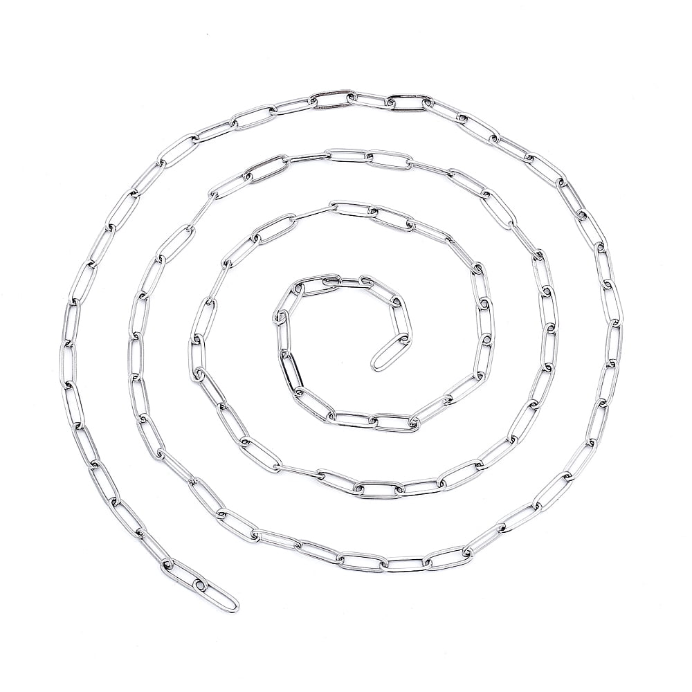 2 Strands(3.28ft/Strand) 4.4mm Soldered Paperclip Chains Stainless ...