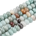 2 Strands Flower Amazonite Beads Strands Rondelle 8x5mm Hole: 1mm 75pcs ...
