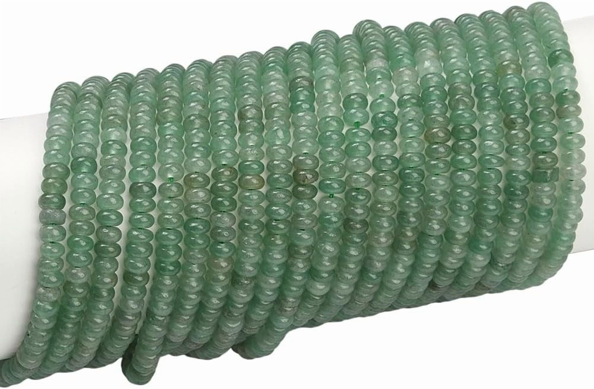 2 Strands Natural Green Aventurine Beads Strands Rondelle 4x2mm Hole: 0 ...