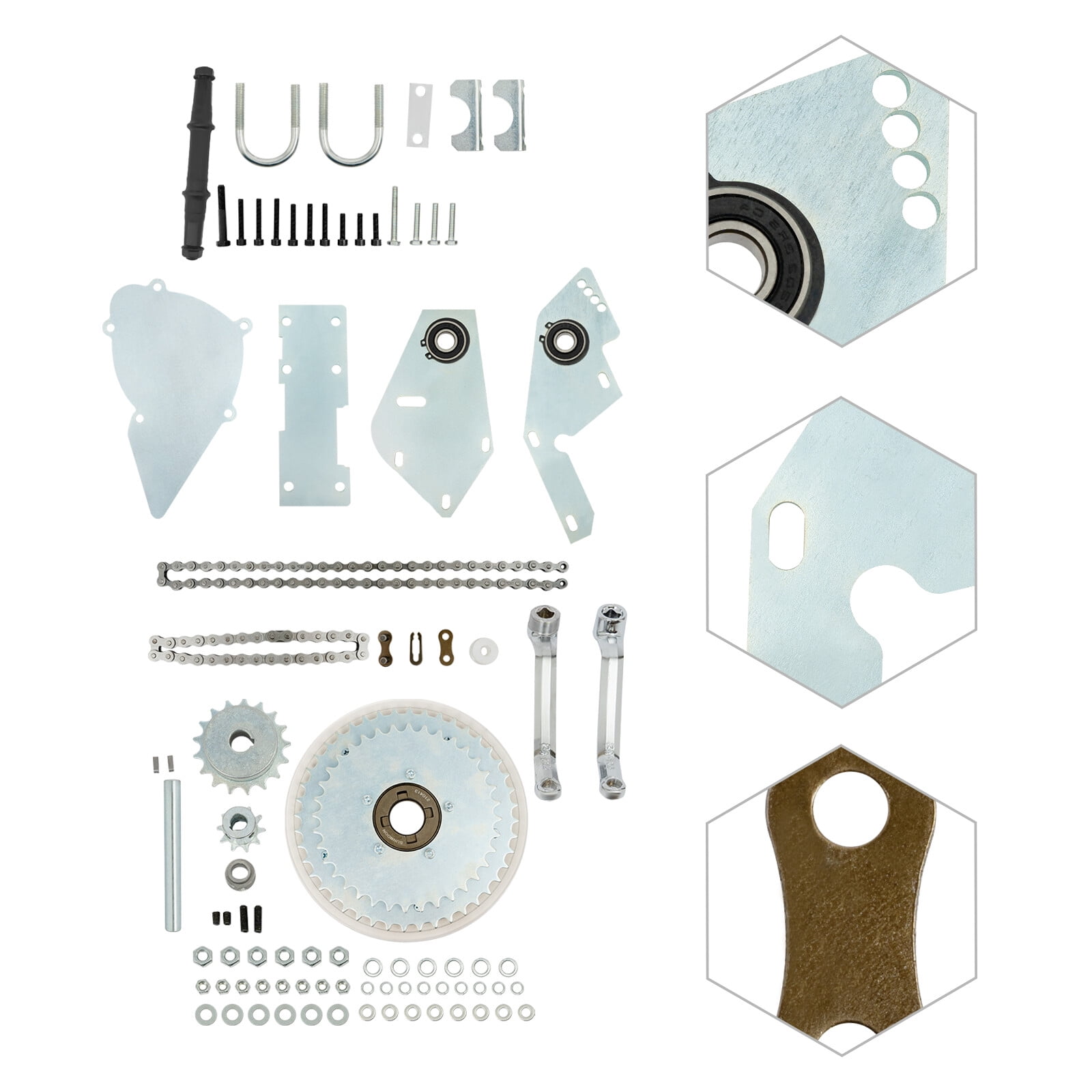 2 Stroke 100CC Motor Engine, Jack Shaft Kit for Bicycle - Walmart.com