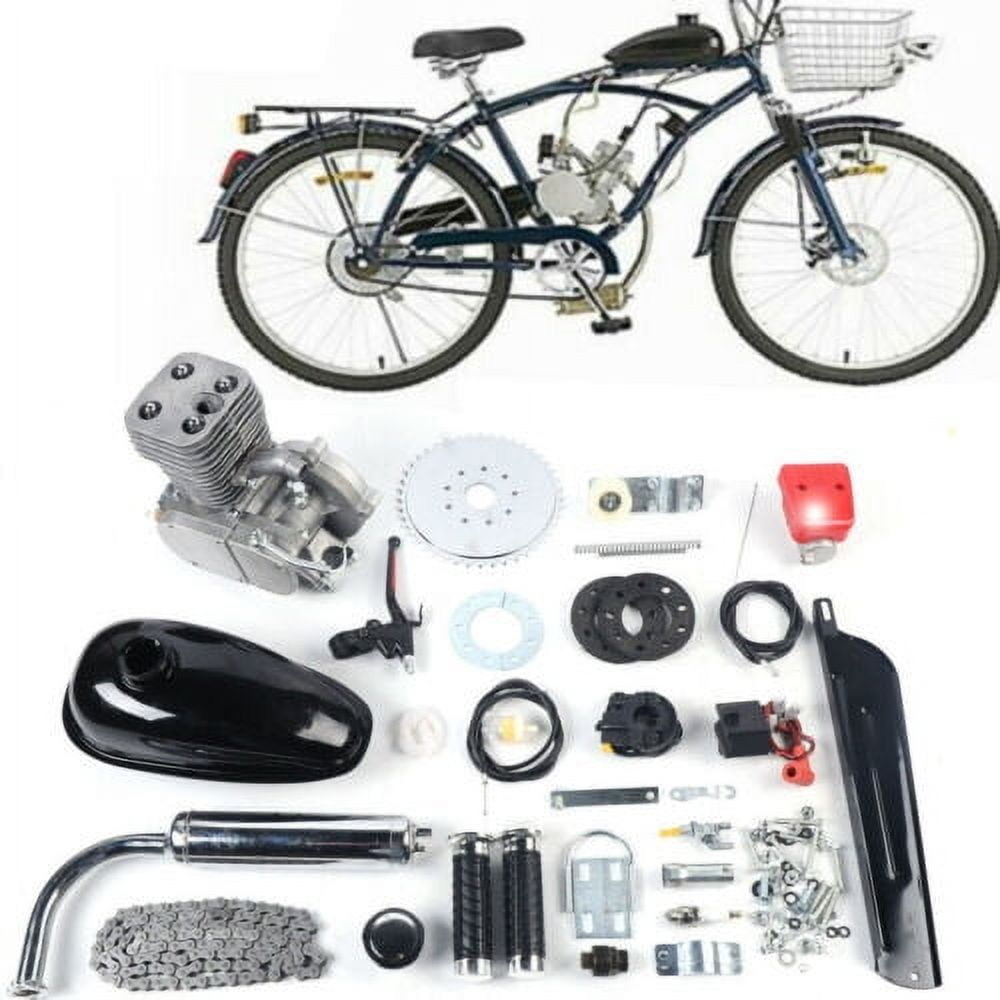 2-Stroke 100cc Bicycle Motor Kit Bike Motorized Petrol Gas Engine Set ...