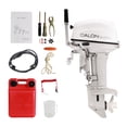 2 Stroke 20HP Calon Outboard Motor with Fuel Tank, 326cc Heavy Duty ...