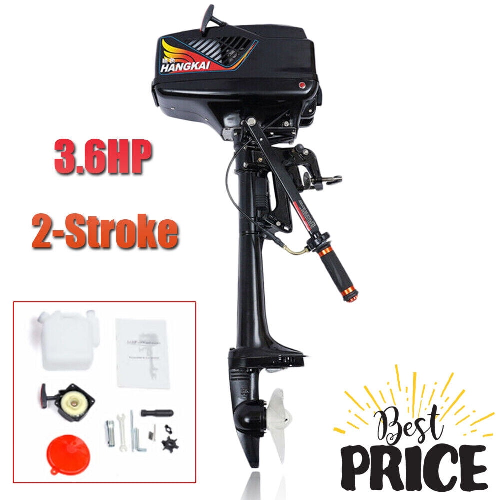 2-Stroke 3.6HP Gas Trolling Motor Water Cooling CDI Ignition Boat Engine HANGKAI - Walmart.com