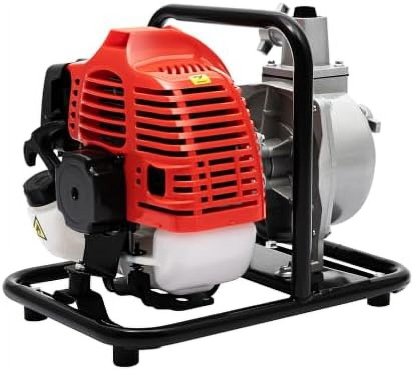 2-Stroke 40.2CC Gas-Powered Water Pump, 6500RPM High Pressure Sump Pump ...