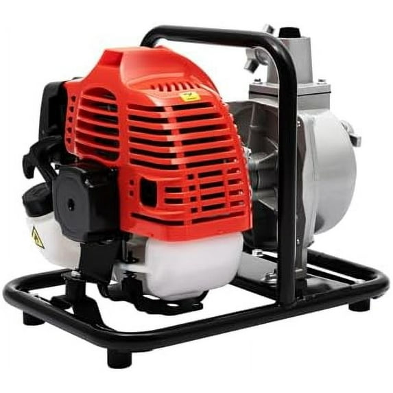 2-Stroke 40.2CC Gas-Powered Water Pump, 6500RPM High Pressure Sump Pump ...
