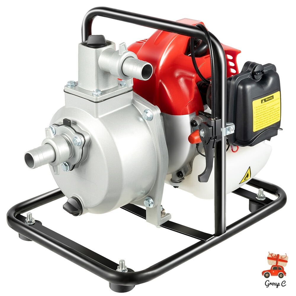 2-Stroke 2Hp Single Cylinder Gas-Powered Water Pump Motor Engine ...