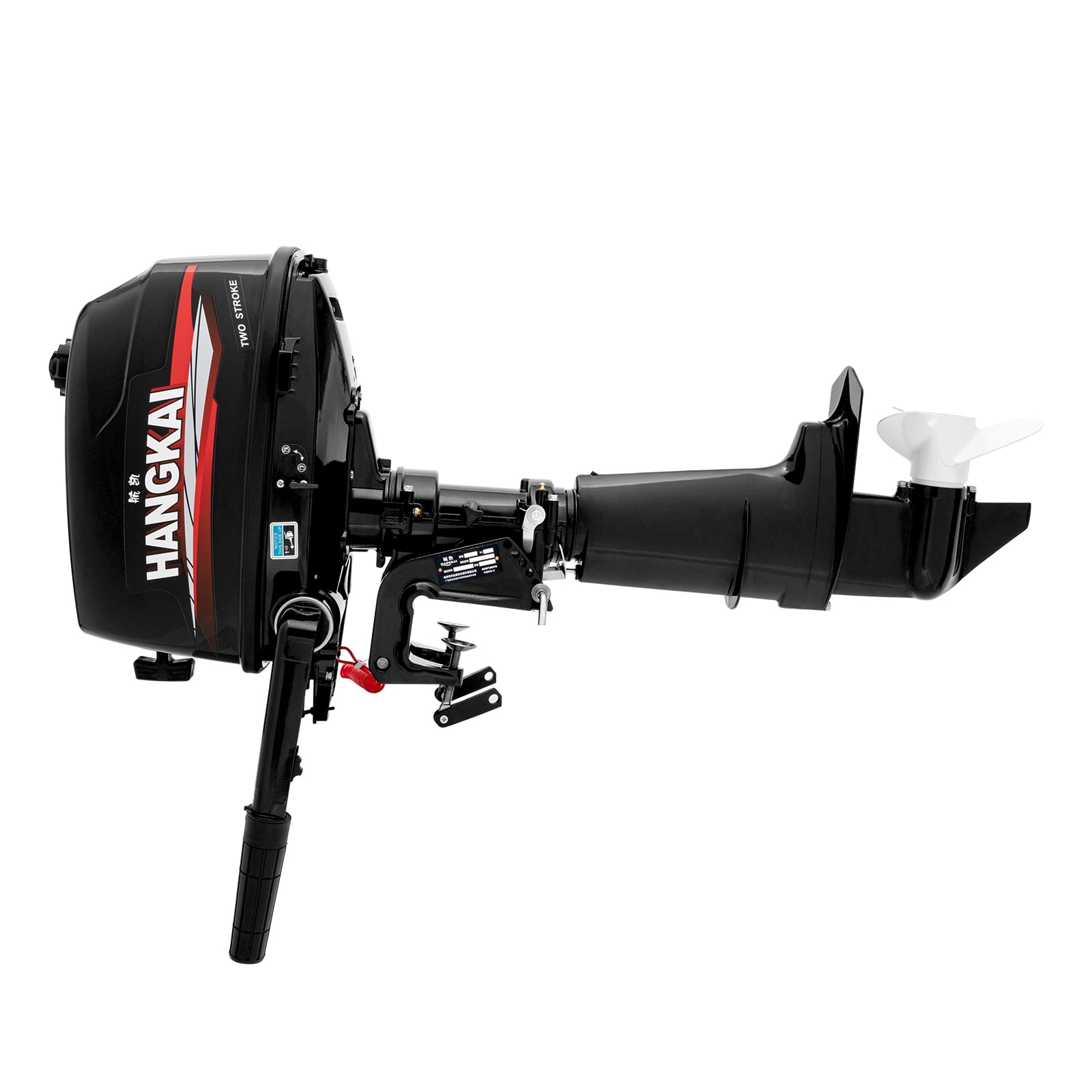 2-Stroke 6 HP Outboard Motor Gas Powered Propeller Fishing Boat Engine ...