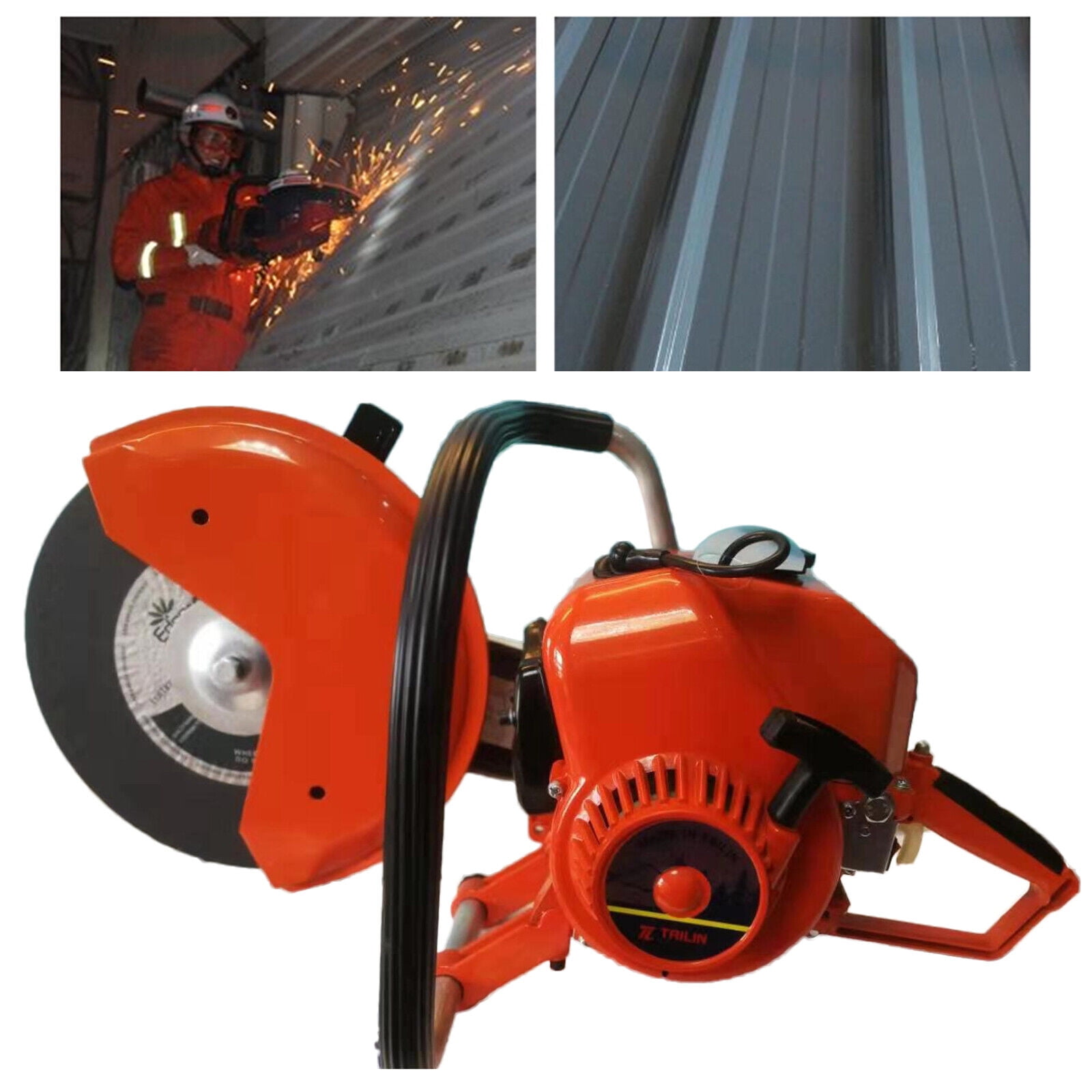 2-Stroke Concrete Saw Metal Petrol Demolition Saw Cut Off Saw&Blade ...