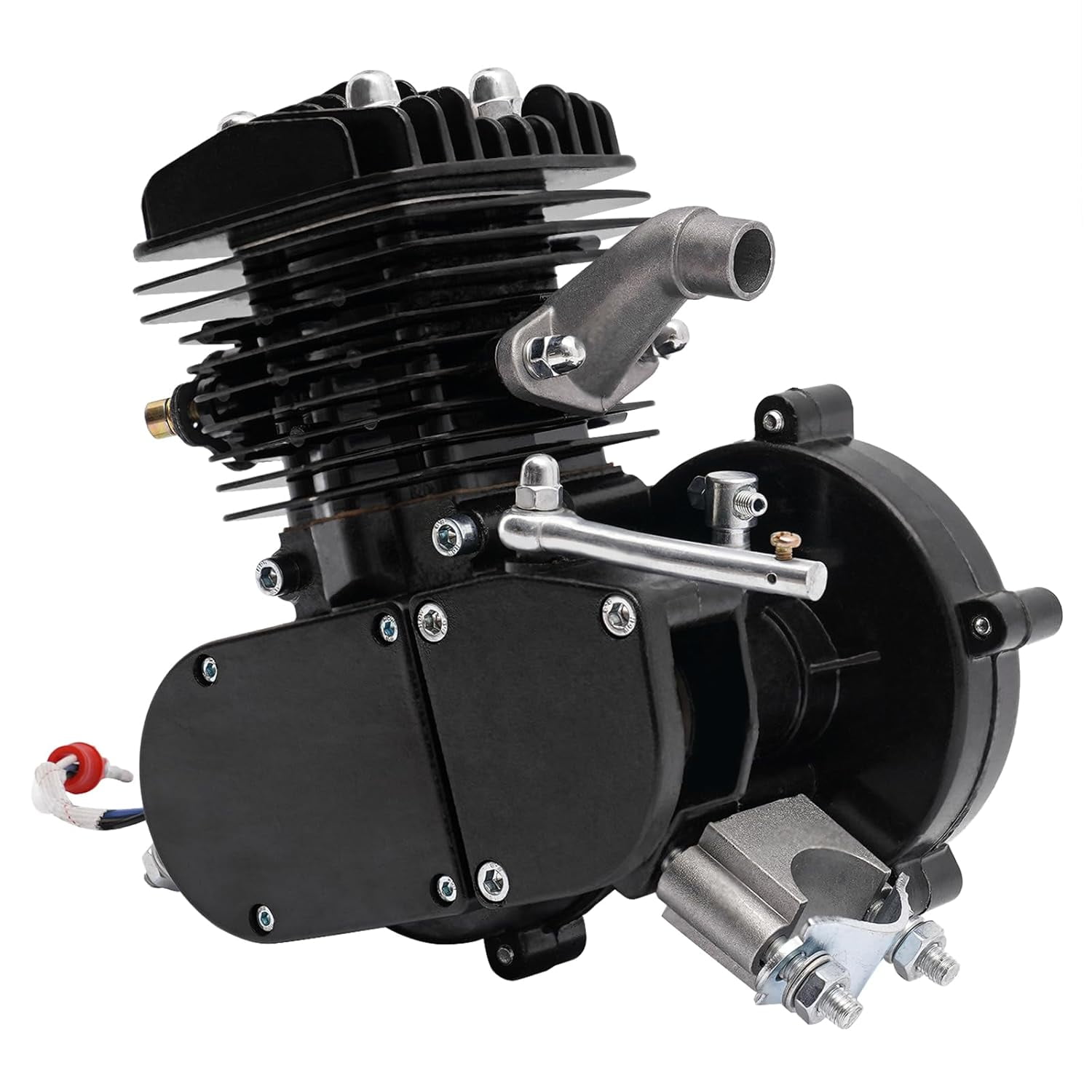 2 Stroke Engine Motor, 80CC Single Cylinder Gasoline Engine Fit for 26-28" Wheeled Bikes with V ...