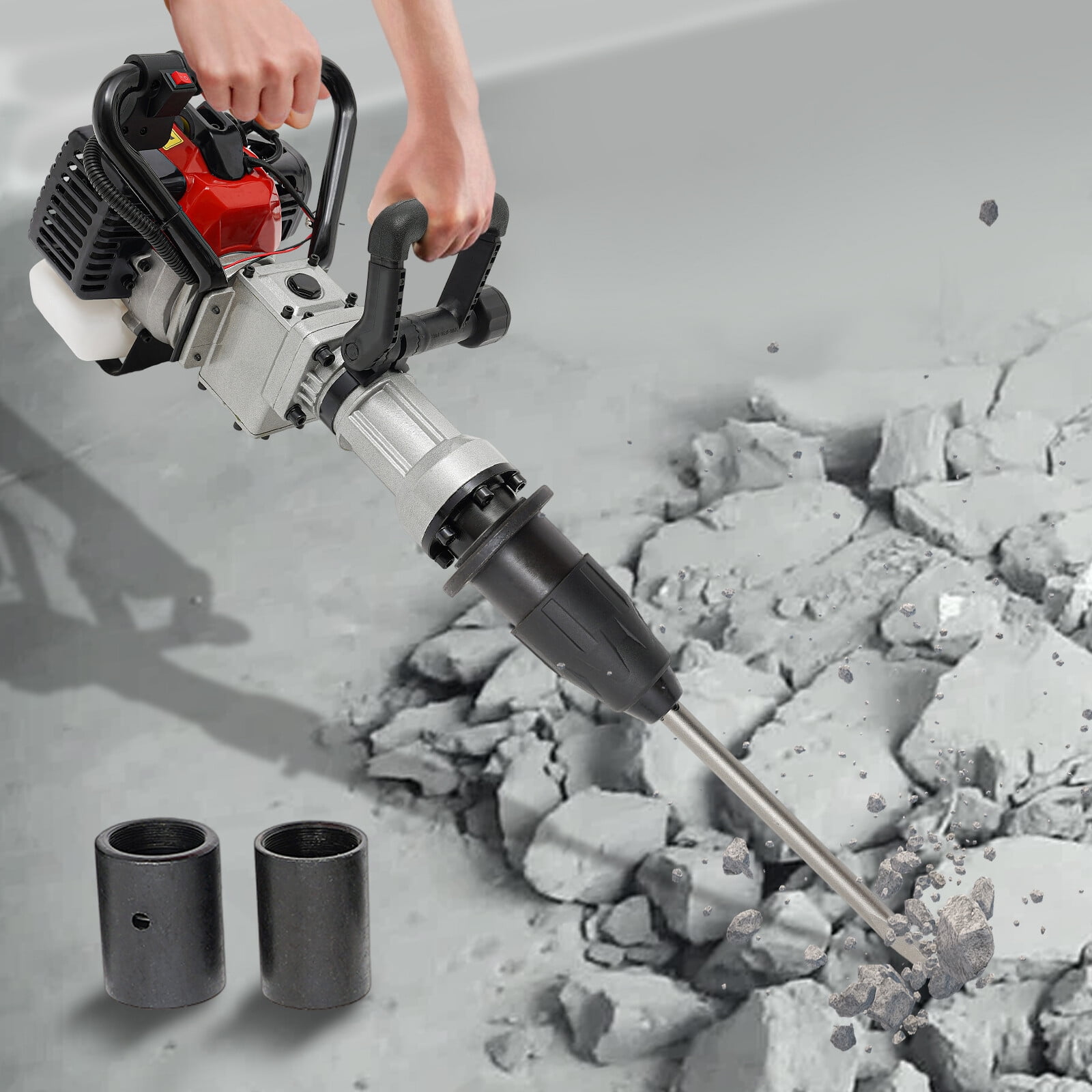 2 Stroke Gas Powered T Post Driver Fence Pile Driver Jack Hammer w ...