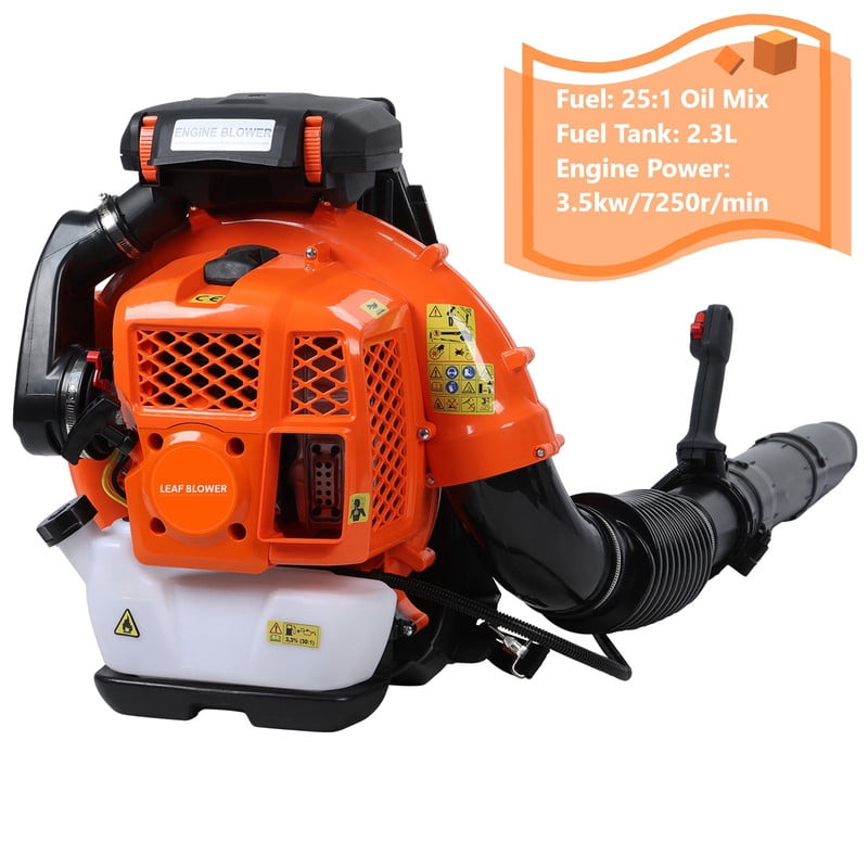 2-Stroke-Grass-Lawn-Blower | Backpack Gas Powered Leaf Blower, 80CC ...