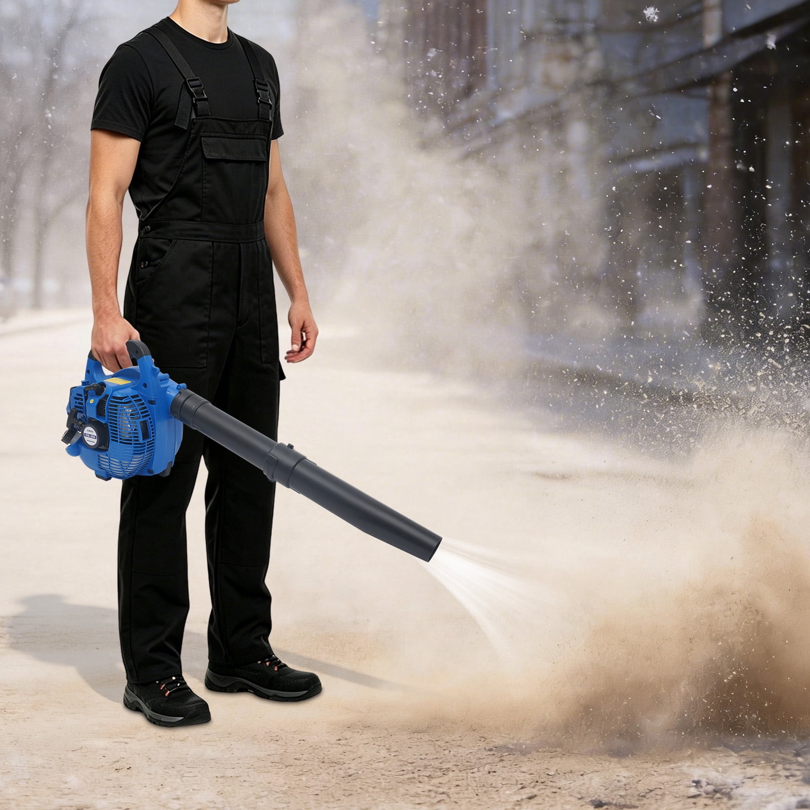 2-Stroke Leaf Blower, Powerful Handheld Snow Blower, Leaf Blower for ...