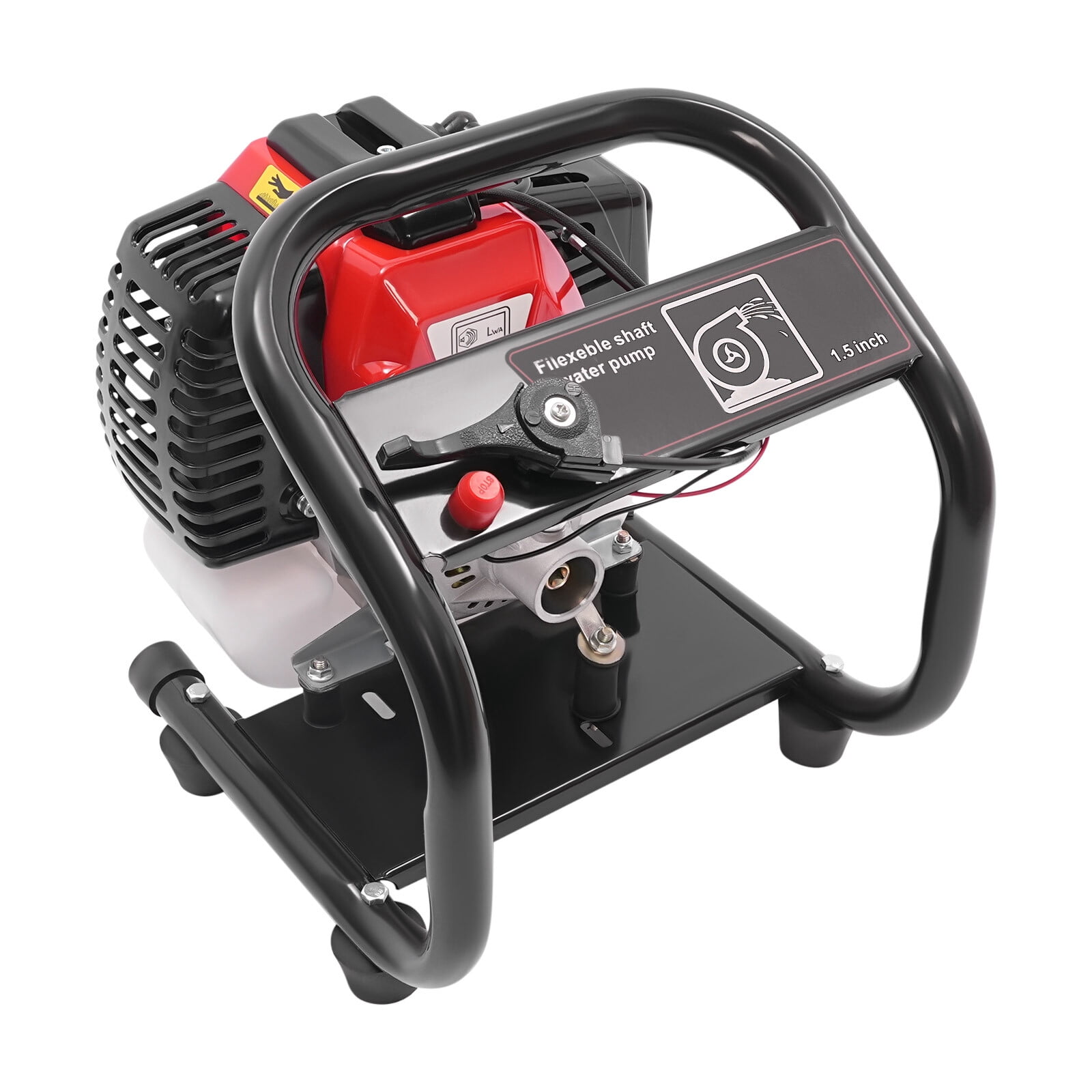 2 Stroke Portable Gasoline Water Pump 1.5" Gas-Powered Water Transfer ...