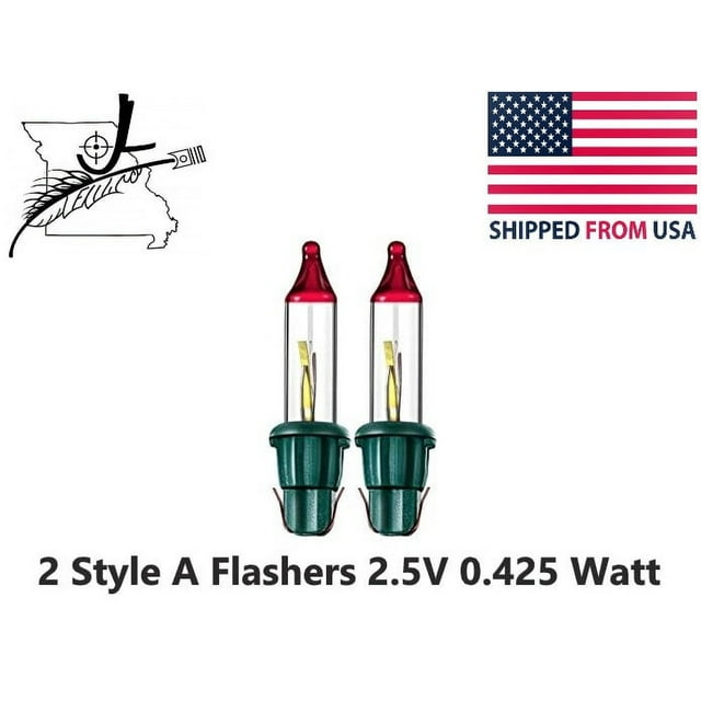 Walmart Style A 2.5v, 0.425w Incandescent Mini Bulb Flashers for ...