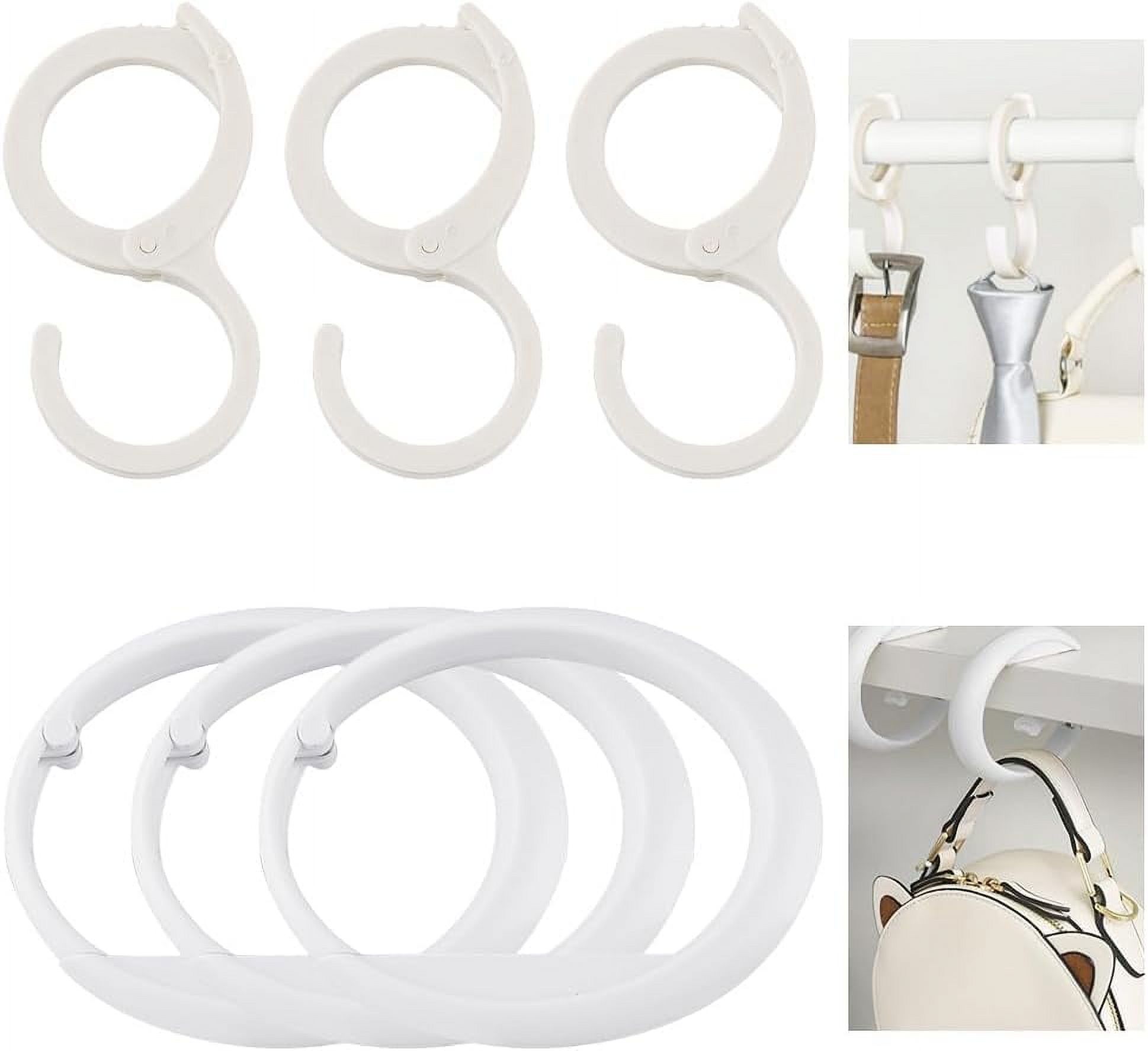 2 Style Plastic Bag Hook Hangers 6pcs Multi-Purpose Clothes Hanging ...