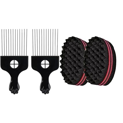 Barber Hair Curly Styling Set Magic Hair Twist Curling Sponge Glove ...