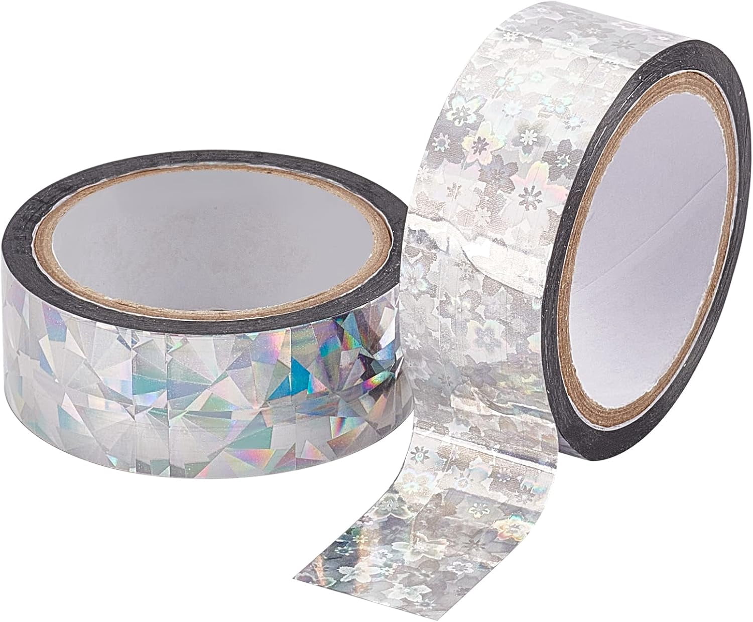 2 Styles 3/4" x393 inch Foil Holographic Foil Washi Tape Sparkle Laser ...