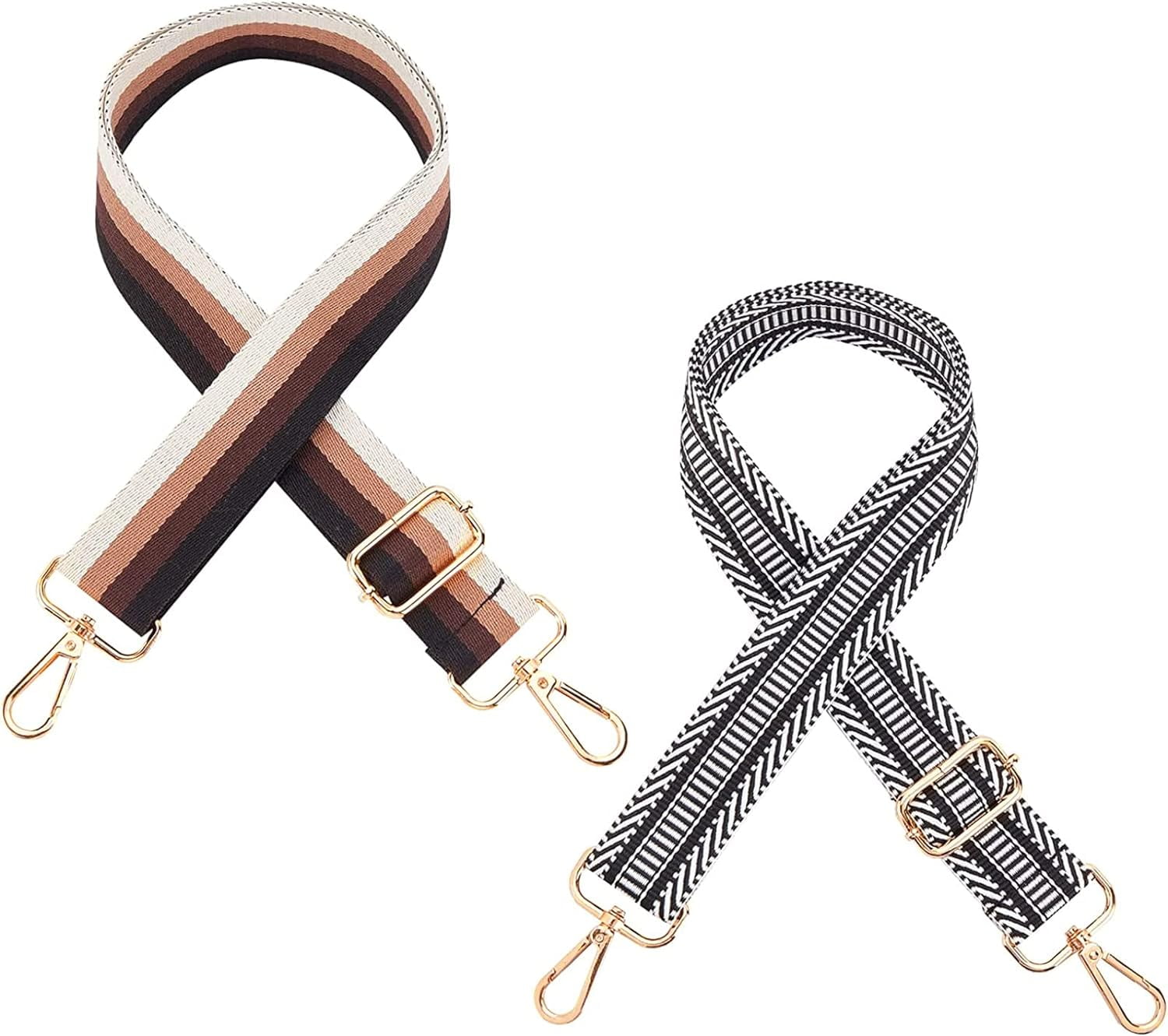 2 Styles 70-130 cm Long Purse Strap Replacement Crossbody Wide Shoulder ...