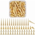 2 Styles Alloy Rivets Set with Screw Shape Cone Screw Back Rivet for ...