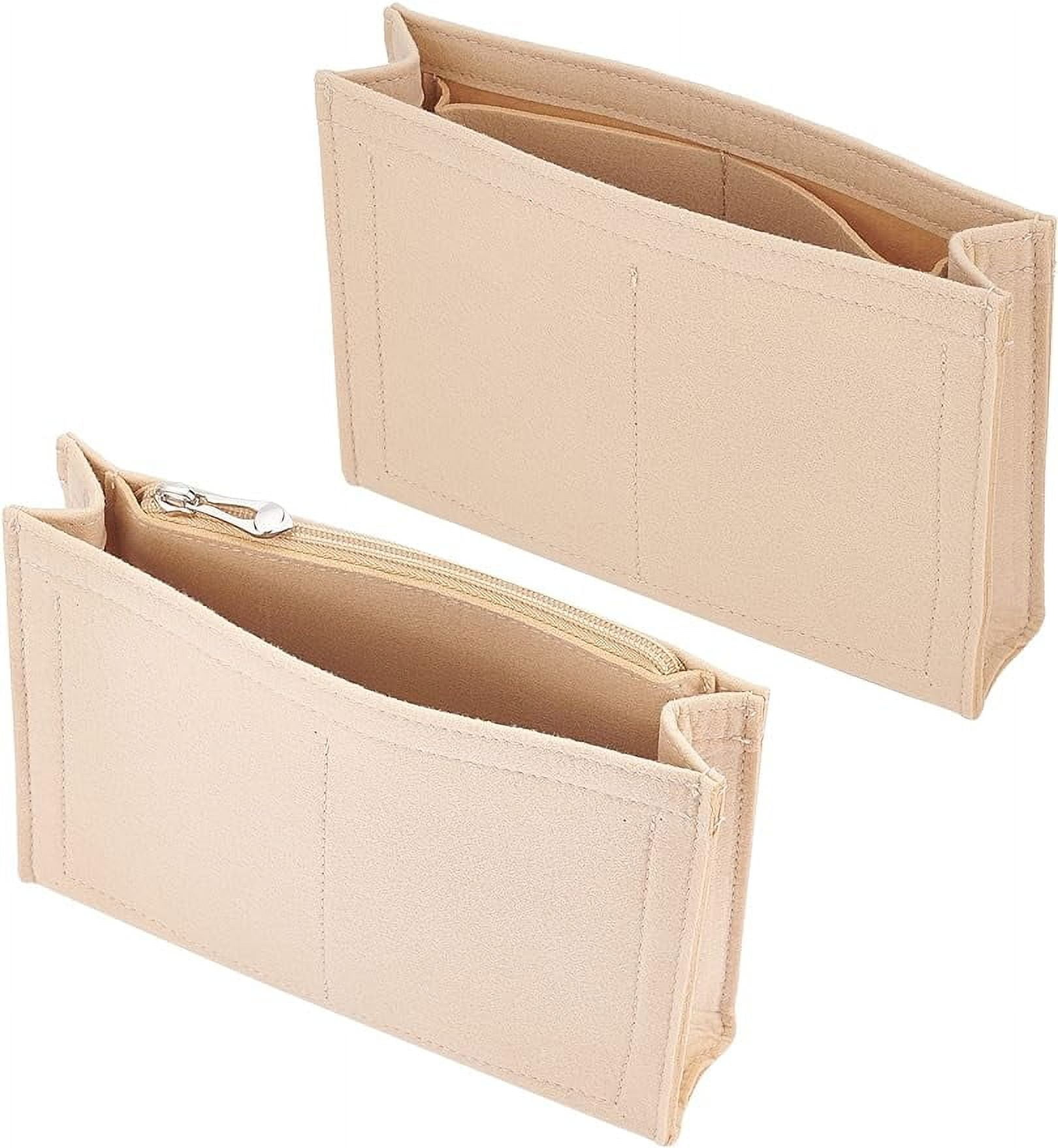 2 Styles Felt Purse Tote Organizer Insert Handbag Shaper Liner with ...