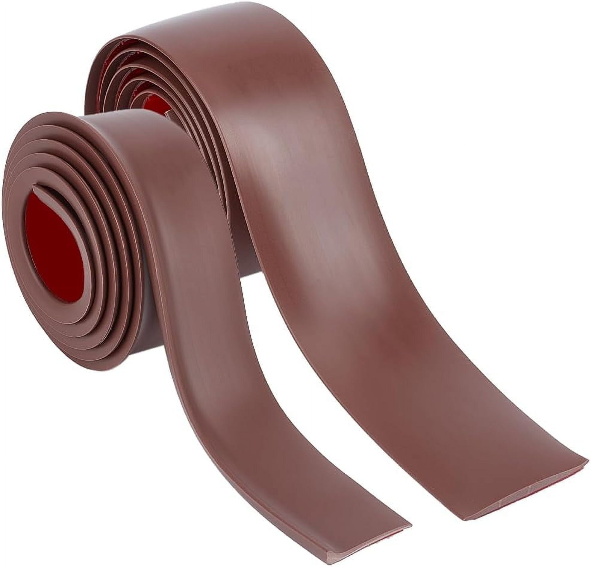2 Styles Floor Transition Strip Floor Cover Strips Brown PVC Self ...